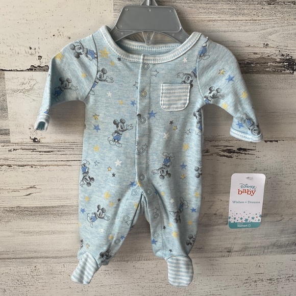 Disney | One Pieces | Disney Baby Mickey Mouse Sleeper Size Preemie New ...